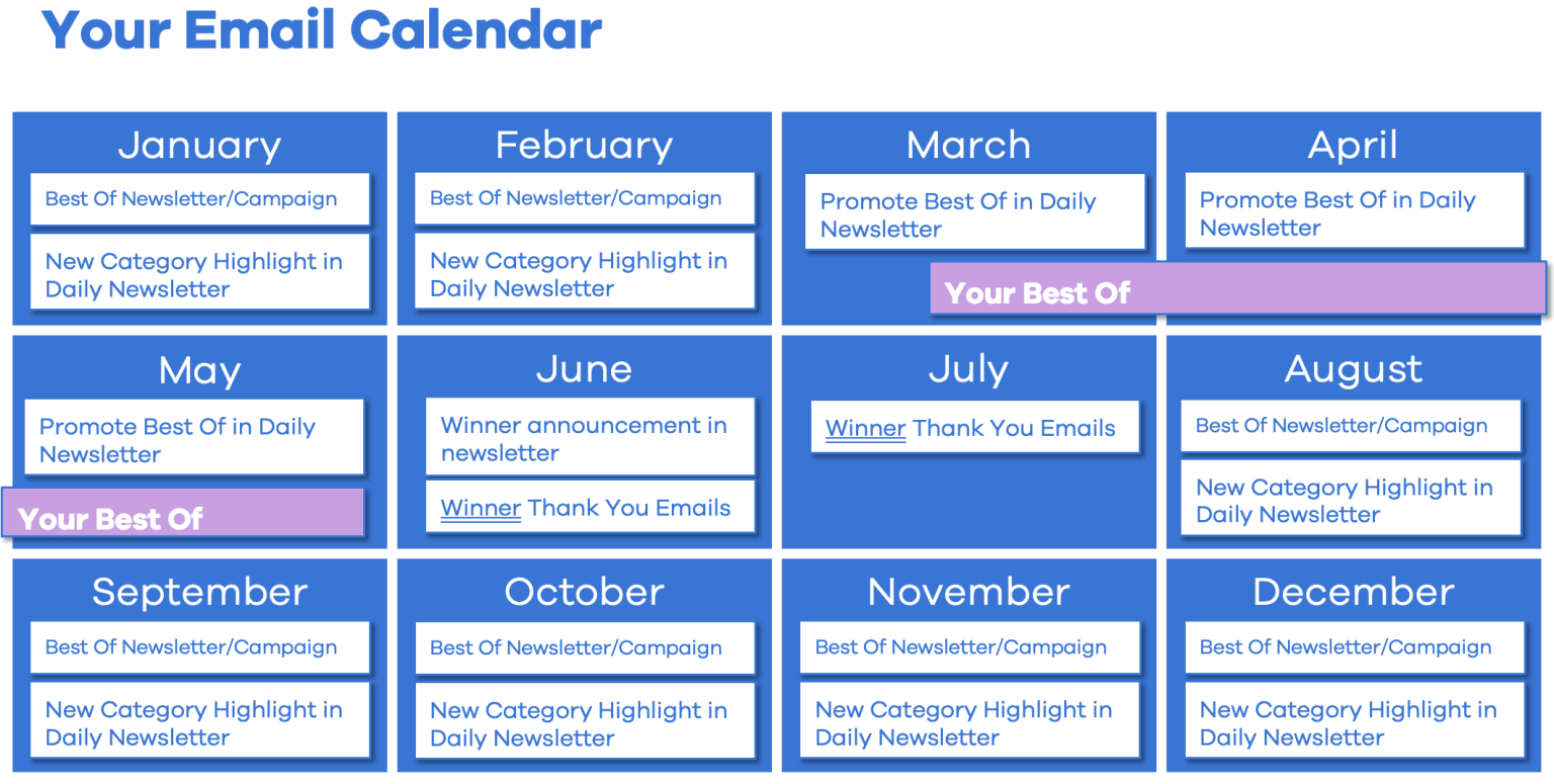 Email Calendar | Second Street Lab